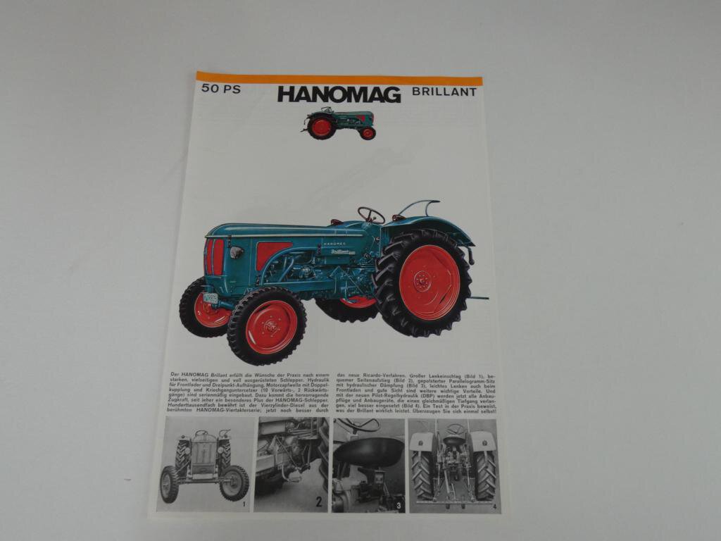 Original Prospekt Hanomag Brillant 600, 29,00